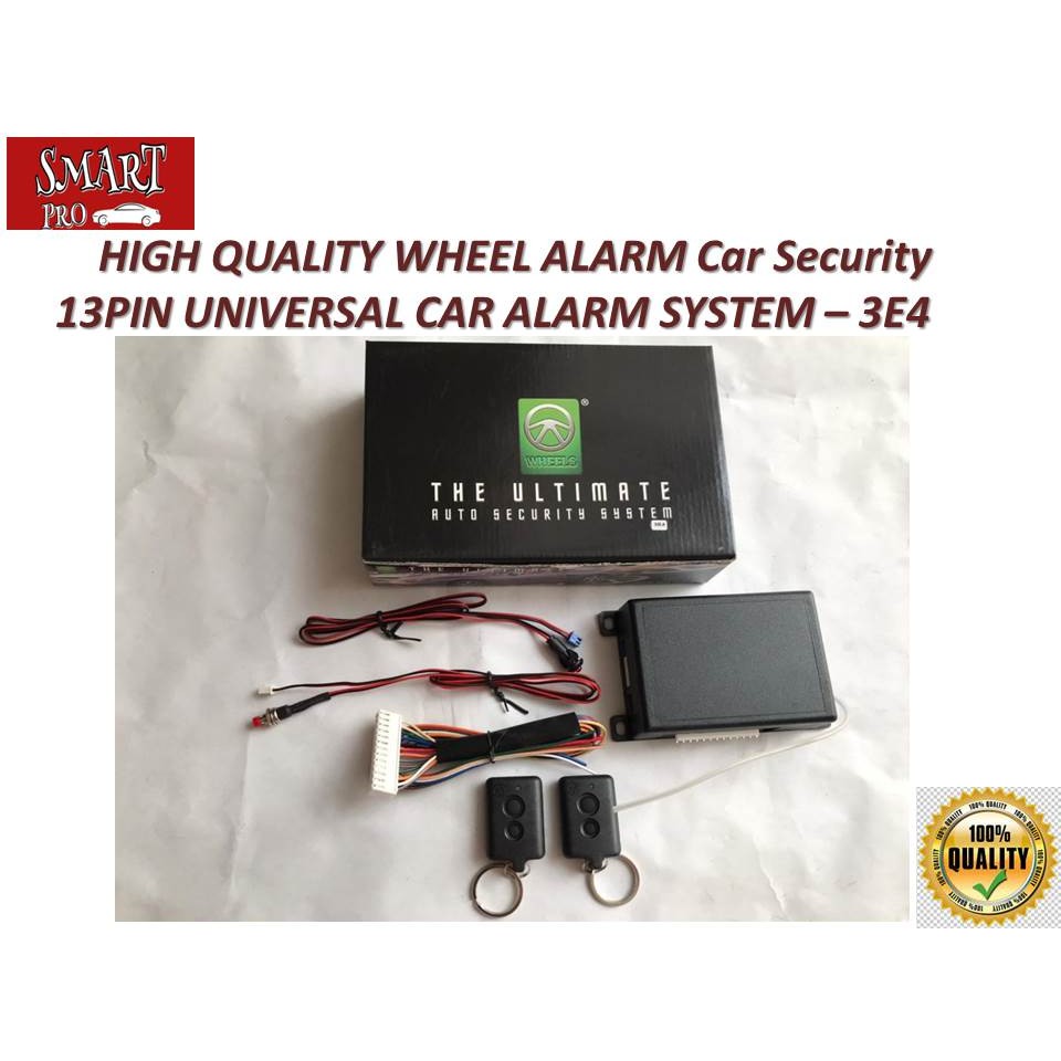 HIGH QUALITY WHEEL ALARM Car Security 13PIN UNIVERSAL CAR ALARM SYSTEM ...