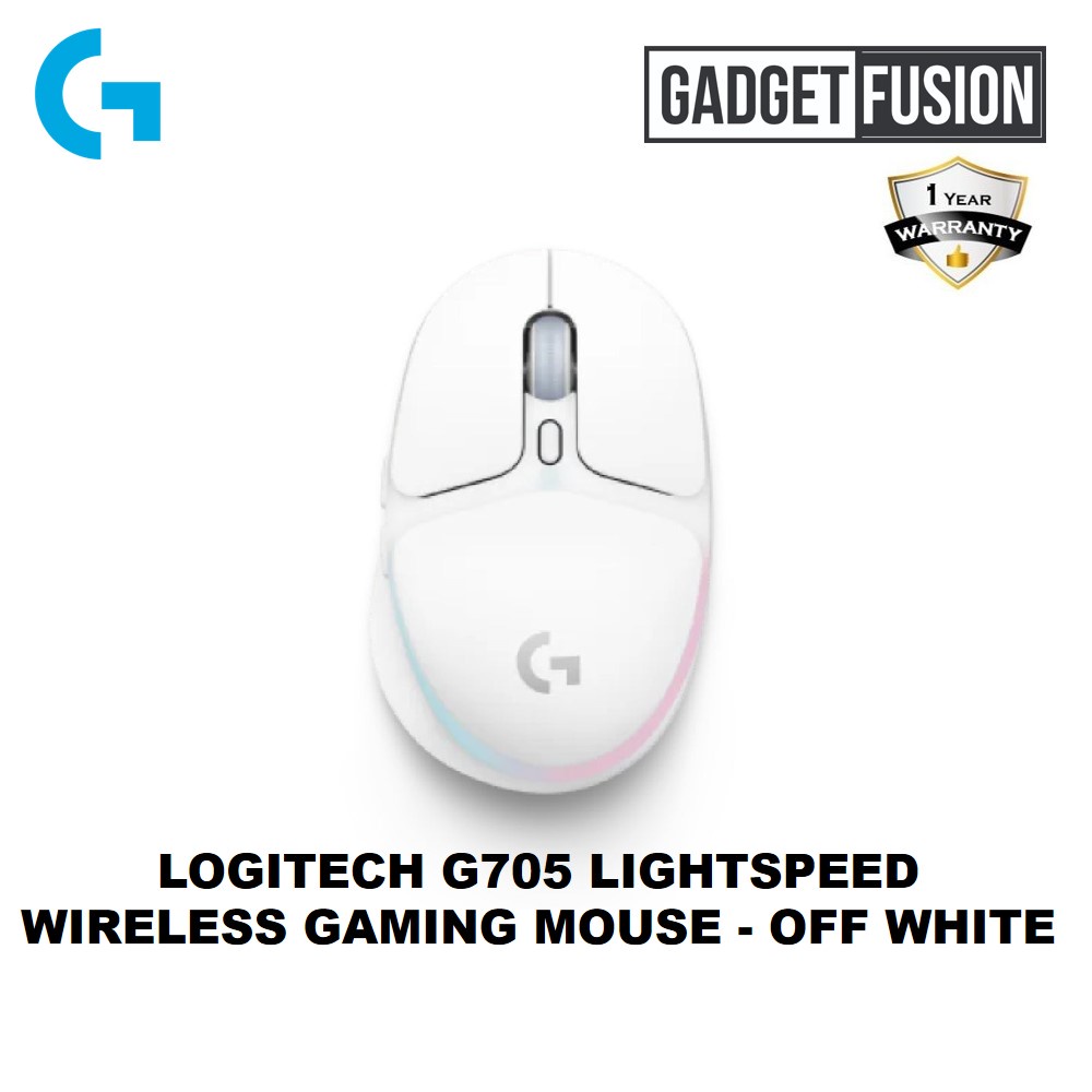 LOGITECH G705 LIGHTSPEED WIRELESS GAMING MOUSE - OFF WHITE | Shopee ...