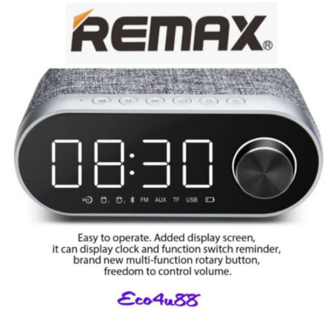 Remax RB-M26 FM Radio MultiFunctional Bluetooth Speakers Dual Alarm ...