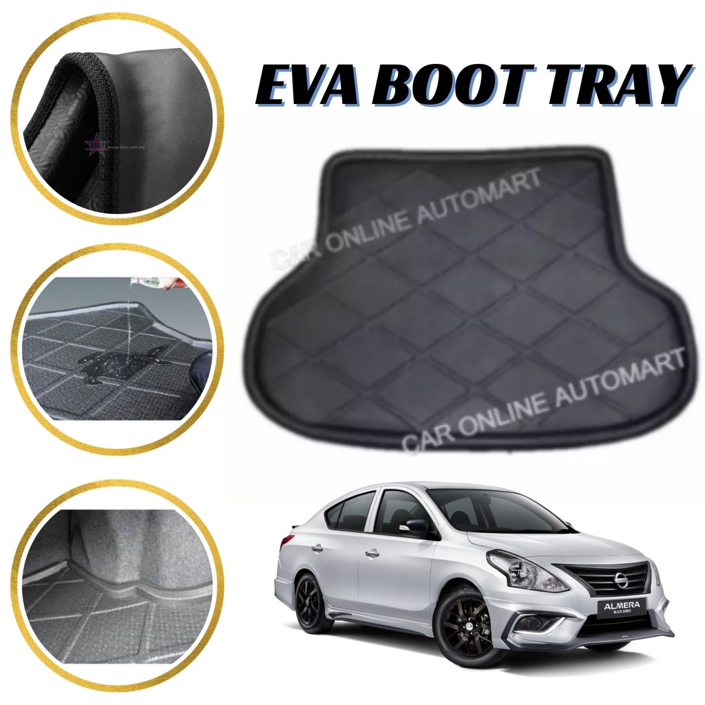 Nissan Almera 2012-2019 EVA Car Boot Tray Luggage Cargo Trunk Tray ...