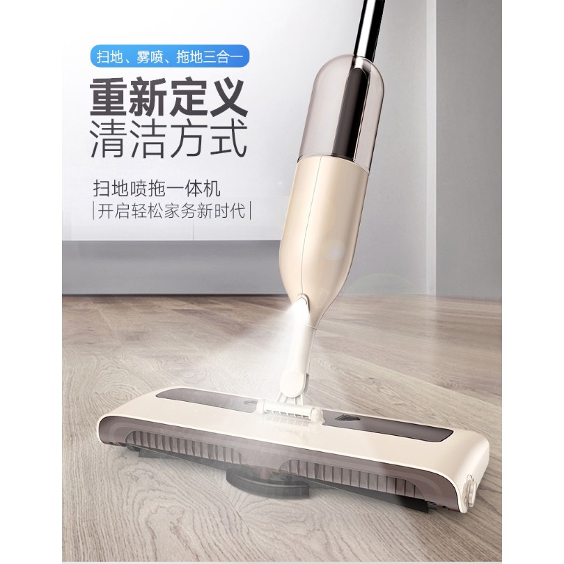 APA 3in1 Easy Spinning Broom and Mop with water Spray | Shopee Malaysia