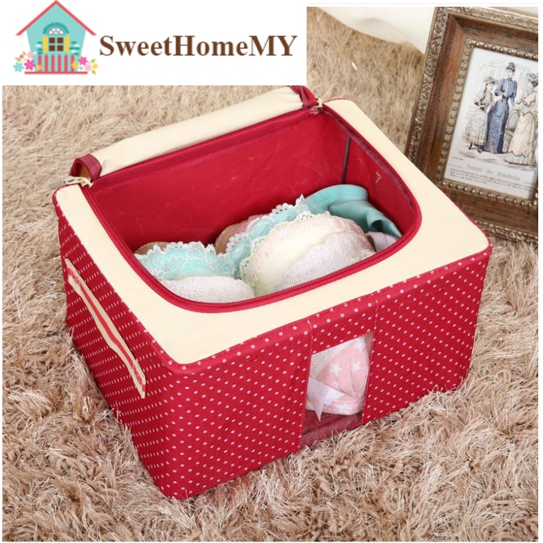 Ready Stock~SweetHomeMY 11L Steel Frame Oxford Cloth Foldable Storage ...