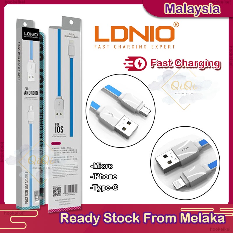 LDNIO Original Cable XS-07 for Micro iPhone Type-C Android Fast Data ...