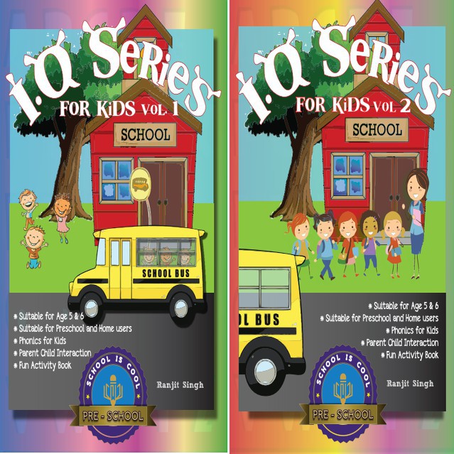 IQ Series For Kids Aged 5 to 6 Interactive Book Set Preschool Education ...
