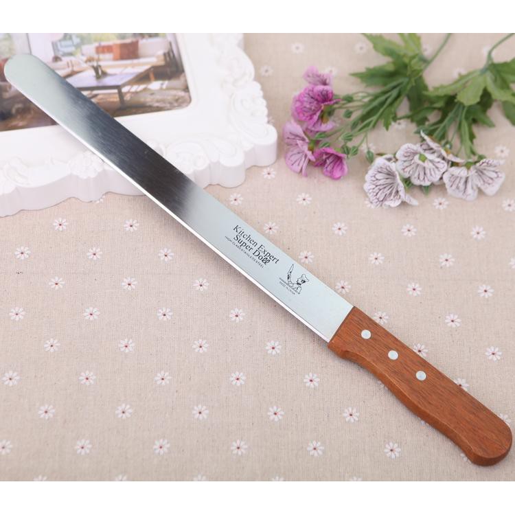 12 Inch Bread Knife Wide Teeth Wooden Handle Cake Knife Multiform Bread ...