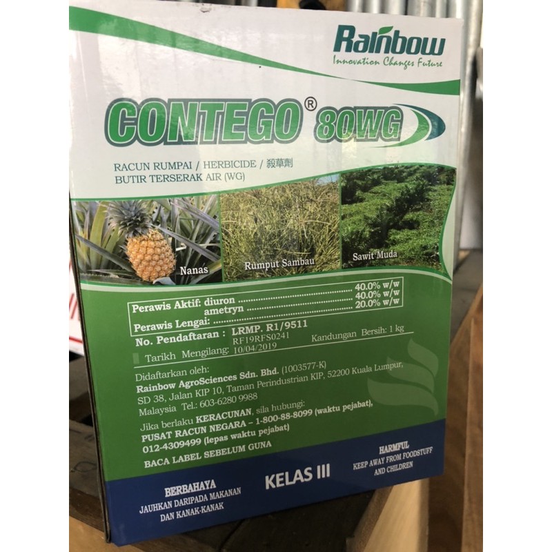 Rainbow Contego 80WG 1kg/ Diuron 40% / racun rumput/ | Shopee Malaysia
