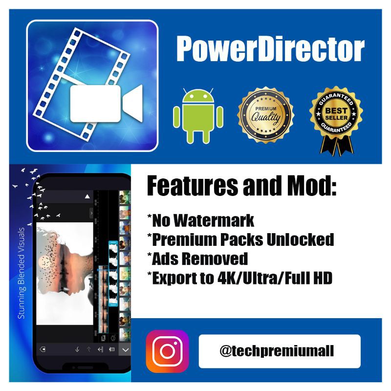 PowerDirector-Video Edtitor App | Shopee Malaysia