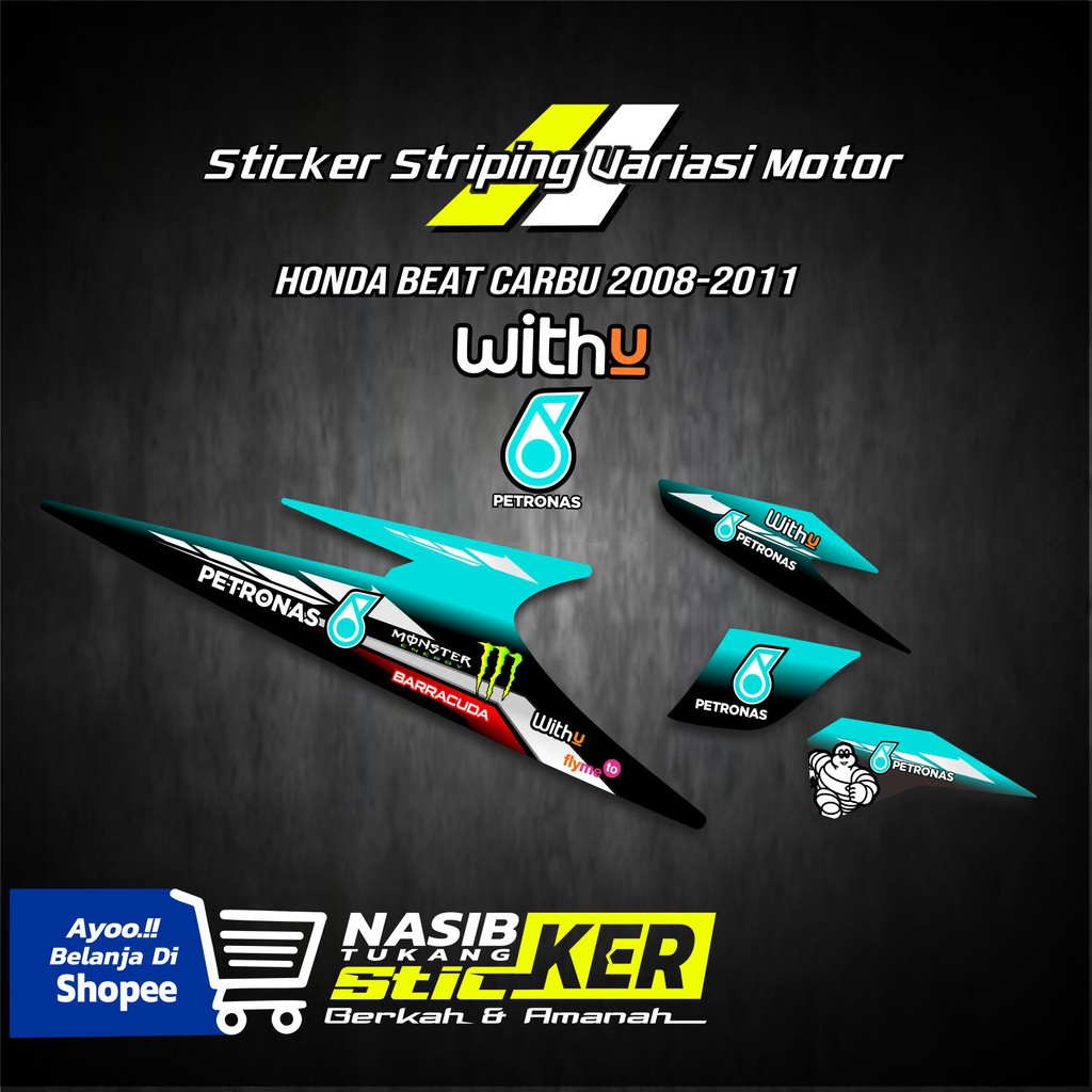 Striping Variations Of HONDA BEAT CARBU OLD Motorcycle STICKER OLD ...