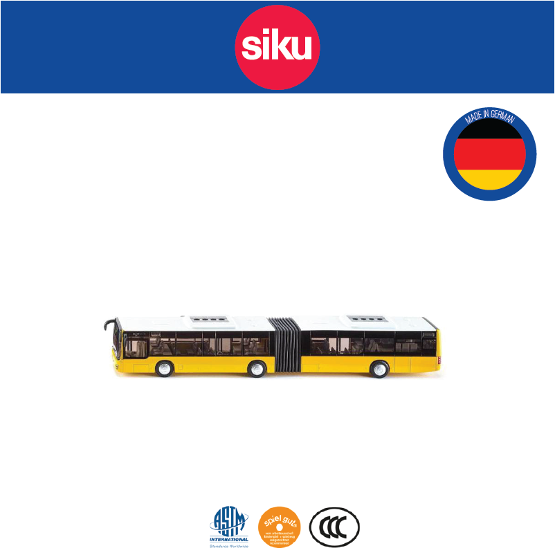 Siku 3736 Hinged Bus Die Cast Vehicle Scale 1:50 | Shopee Malaysia