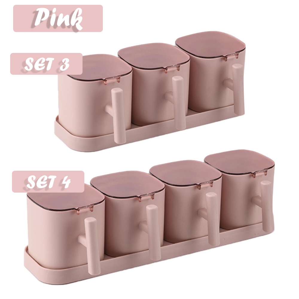 RM3 Bekas Rempah Ratus Balang Garam Gula Seasoning Jar Set Condiment ...