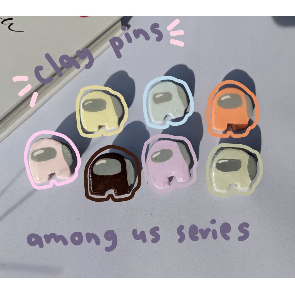 A GRADE // CLAY PINS AMONG US SERIES | Shopee Malaysia