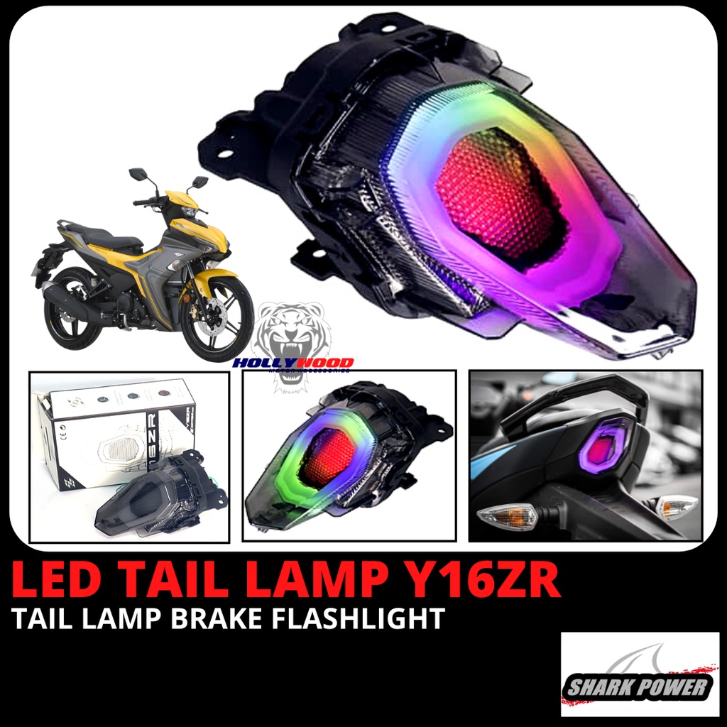 LAMPU BELAKANG Y16 LCV8 RGB LED TAIL LAMP RAINBOW RUNING LIGHT COLOR ...