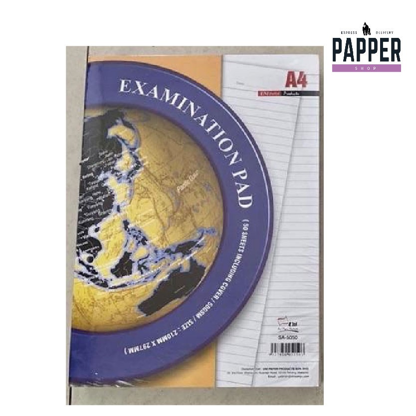Uni Examination Text Pad A4 (50 Sheet) | Shopee Malaysia