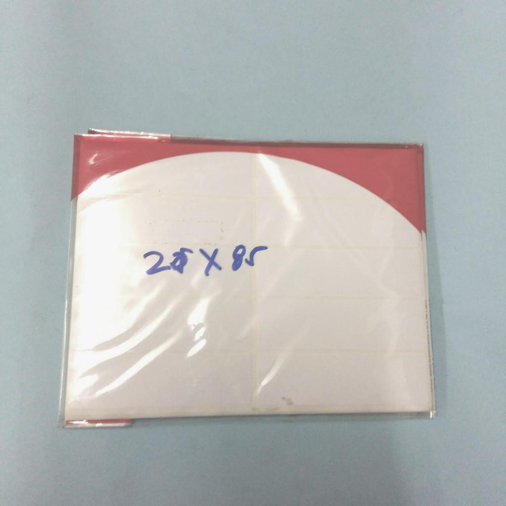 Rectangle Sticker Label 25mm x 85mm (White) | Shopee Malaysia