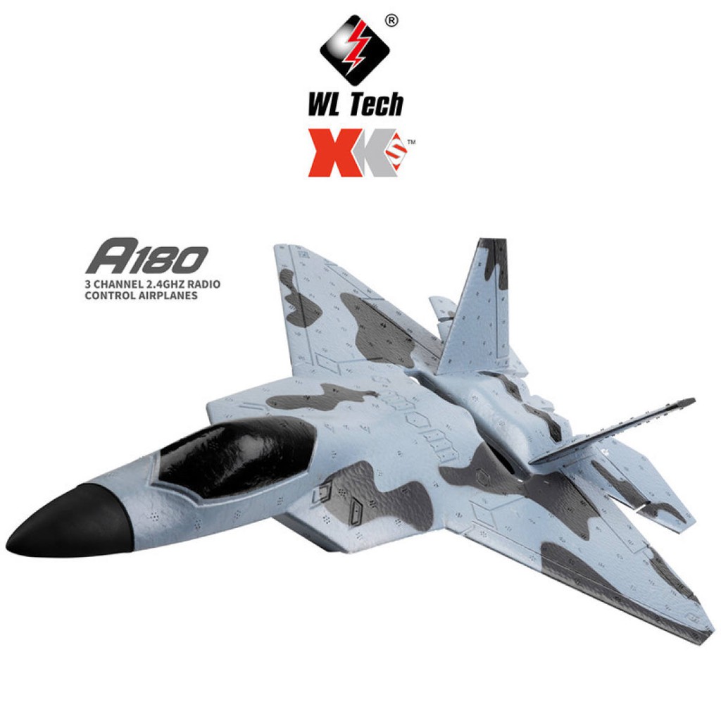 XK A180 F22 Raptor 2.4G 3CH 3D6G RC Brushless Fighter Jet | Shopee Malaysia