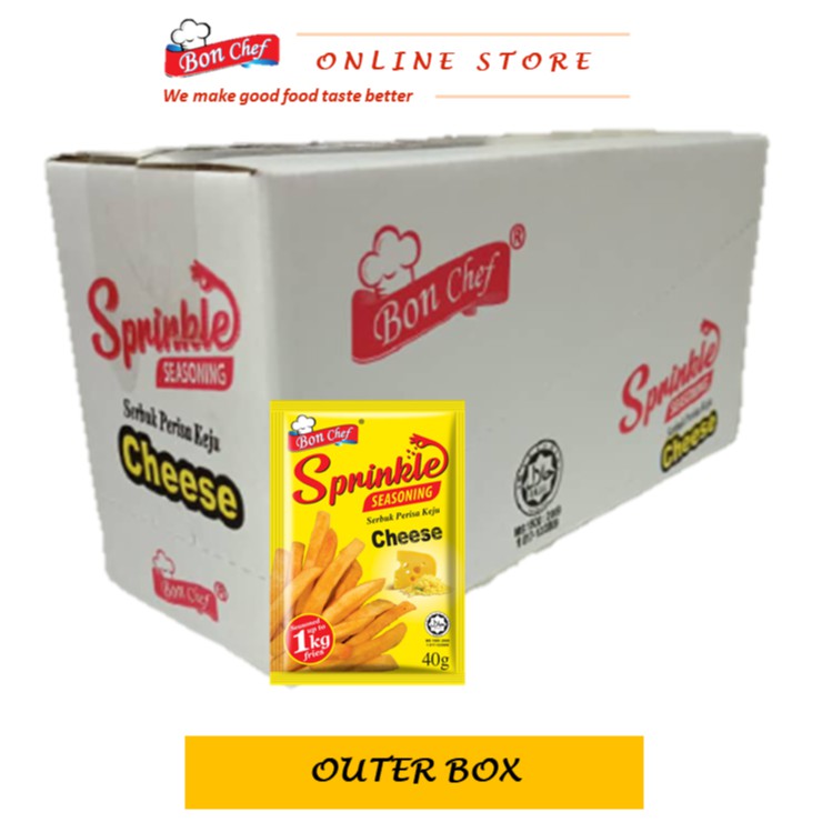 25 PACKS x 40g [ OUTER BOX ] CHEESE Sprinkle Seasoning Bon Chef ...