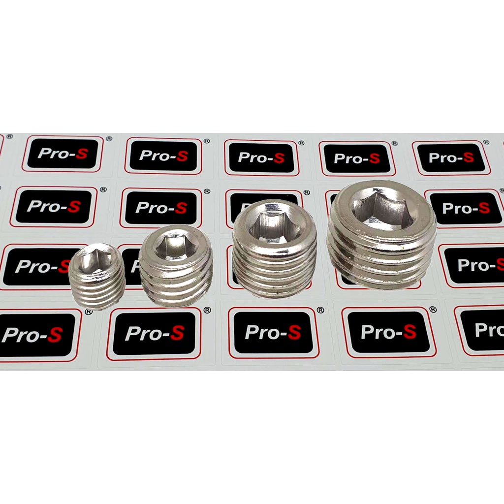 Pro-S Male Plug 1/8” 1/4” 3/8” 1/2” Male BSP Hex Countersunk Allen-key ...
