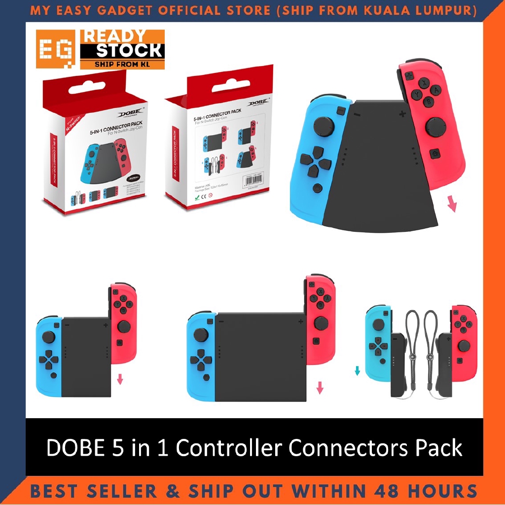 Nintendo Switch OLED / Switch V2 Dobe 5 IN 1 Joy Con Connector pack For ...