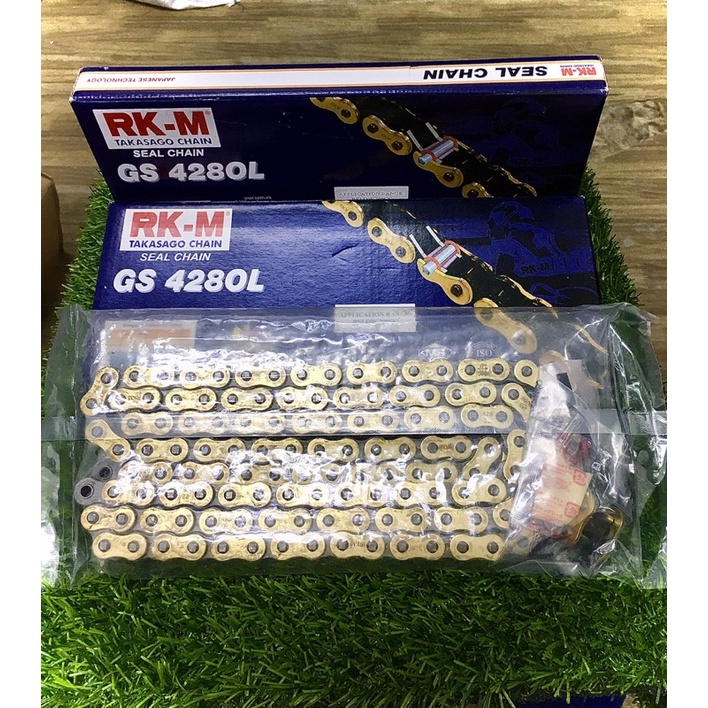 💯ORIGINAL RKM💯🔥 RKM SEAL CHAIN GS 4280L GOLD RANTAI 132L 124L HEAVY ...