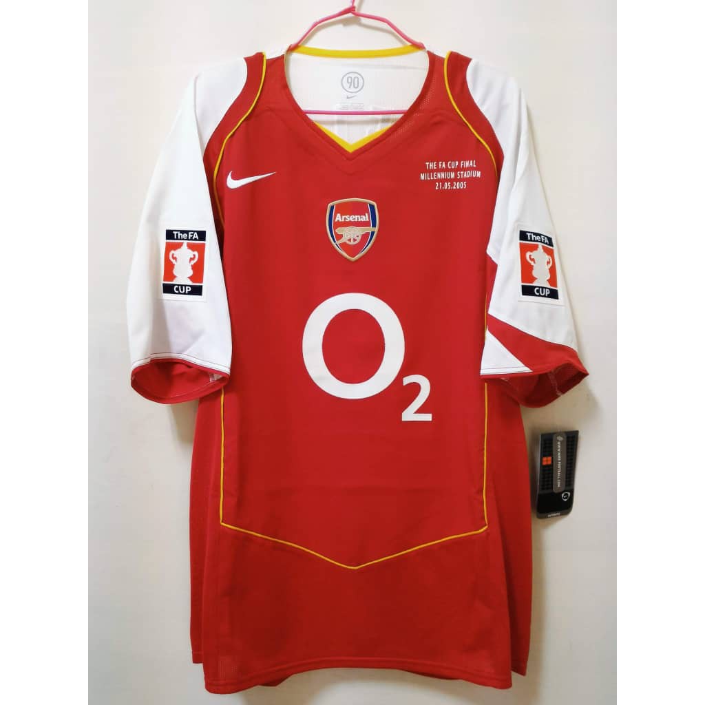 2004/05 Arsenal Men Home Jersey (Vieira) | Shopee Malaysia