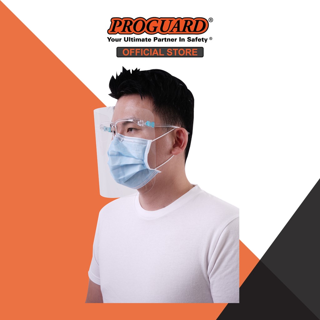 Proguard Economic Face Shield – Protective Isolation Eyewear Clear Lens ...