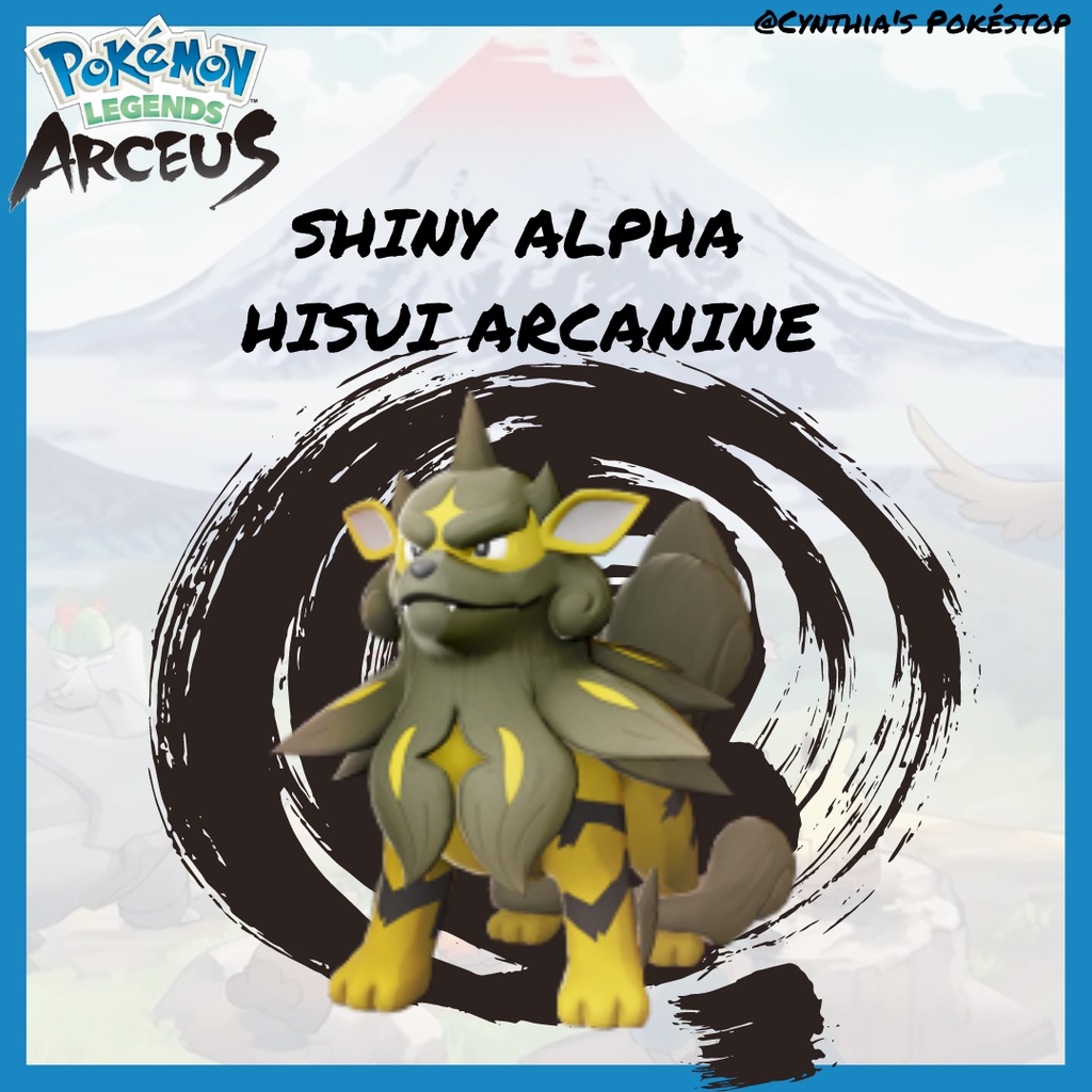Pokemon Legends | Maxed EV Shiny Alpha Hisuian Arcanine | Shopee Malaysia