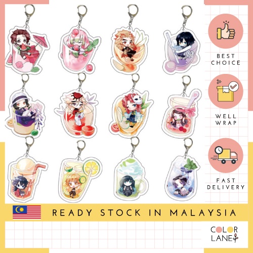 *Ready Stock*Demon Slayer Kimetsu No Yaiba Acrylic Keychain Souvenir ...
