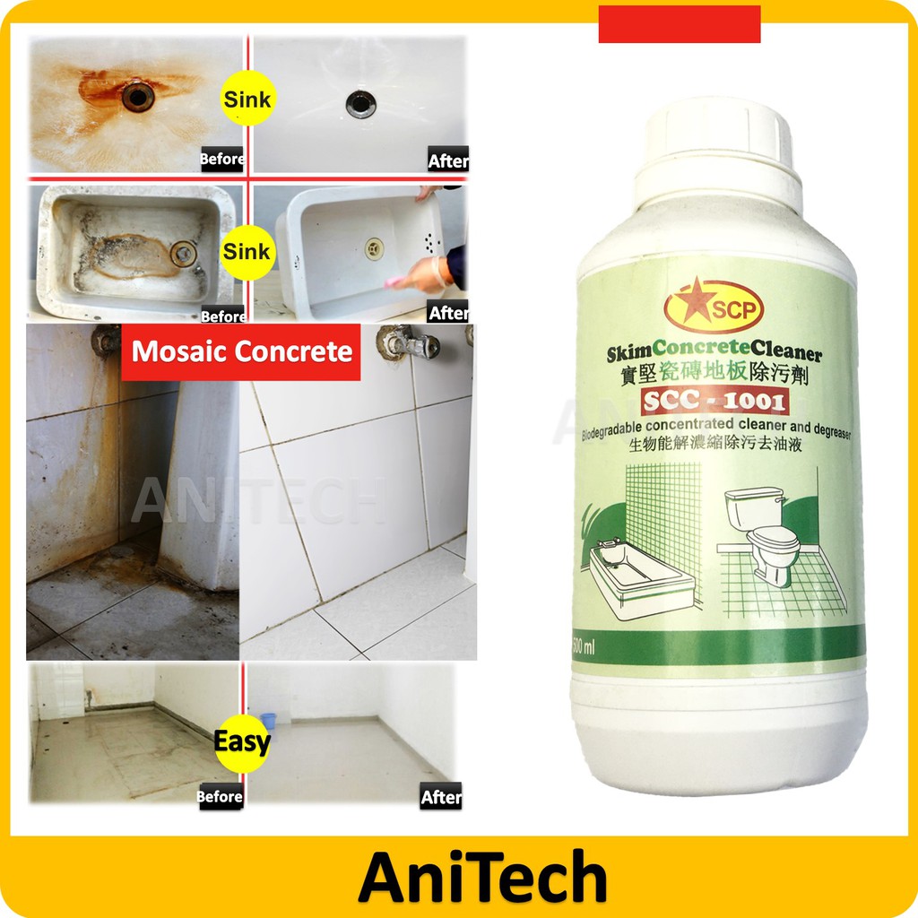 ANITECH NEW CLEAN FORMULA MOSAIC CLEANER SKIM CONCRETE CLEANER ( 500 mL ...