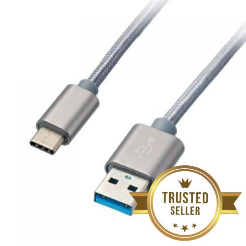 USB Type C Fast Charger Cable Type-C USB Charger Cable (GRAY) | Shopee ...