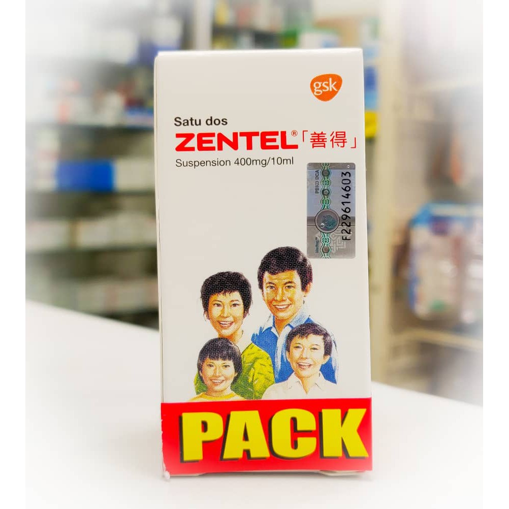 Zentel Suspension 400mg/10ml - 1 dosage | Shopee Malaysia