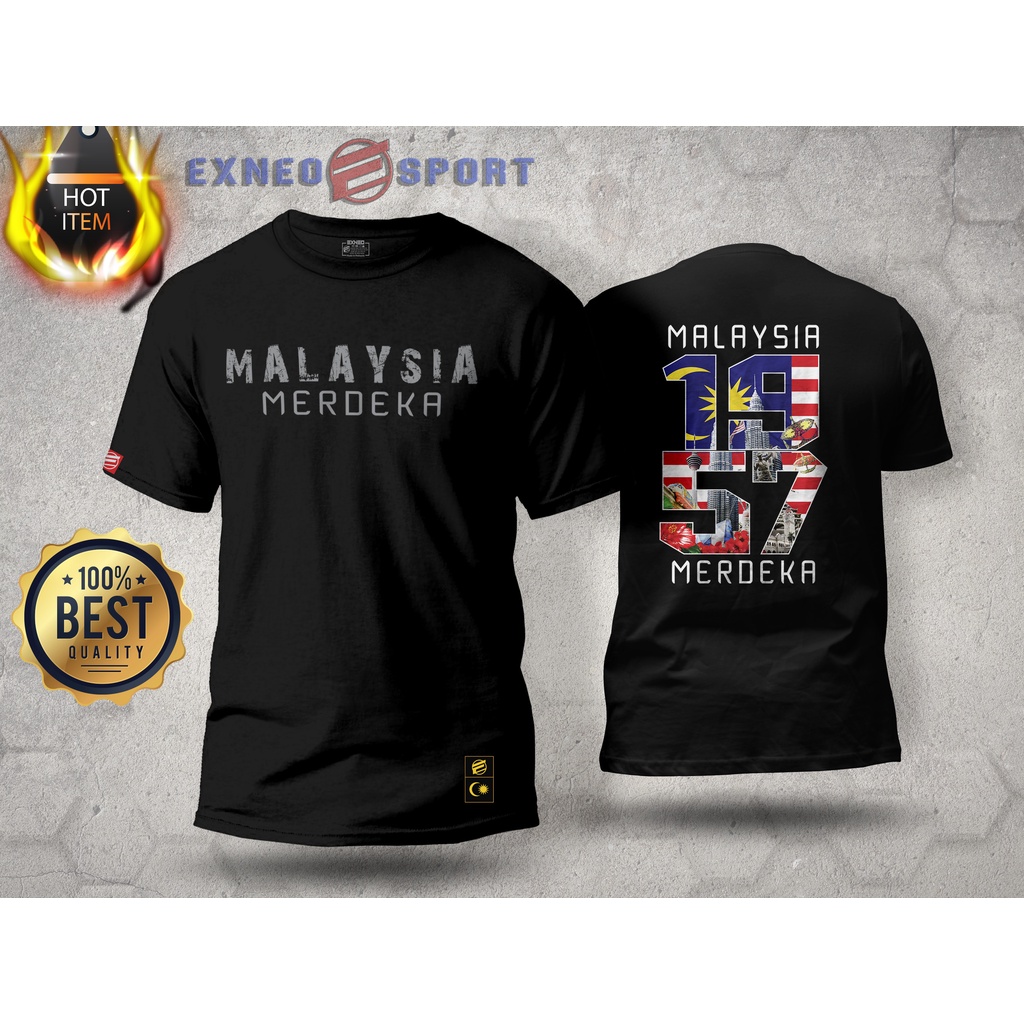 🔥100% Cotton Premium🔥Tshirt Baju 2024 Negaraku Malaysia Merdeka 1957 ...
