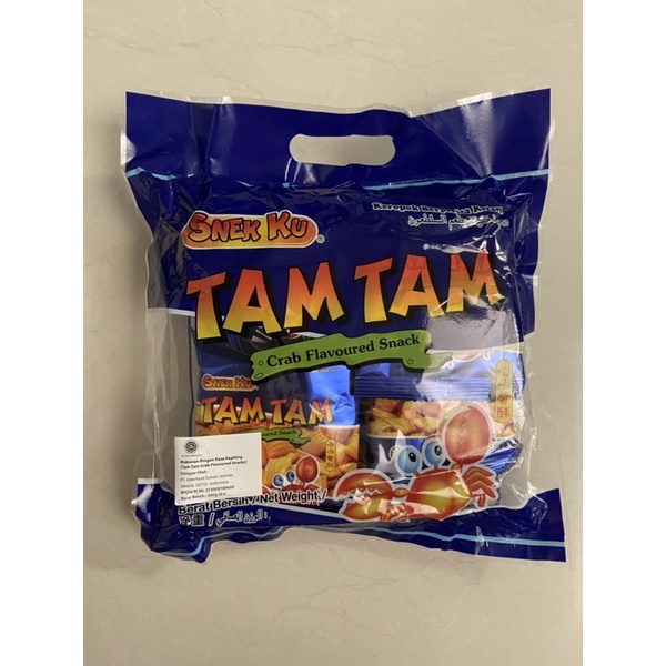 Tam TAM SNACK KU SNACK CRACKERS FLAVOR CRAB 1 PACK CONTAINS 8 SMALL BKS ...