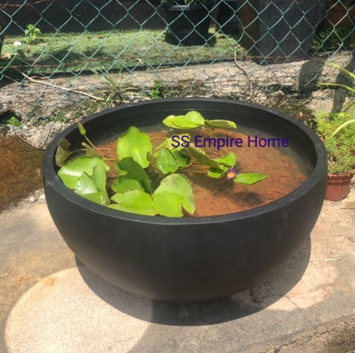 REX FP15 Low White Fiberglass White Round Flat Premium Conical Lotus ...