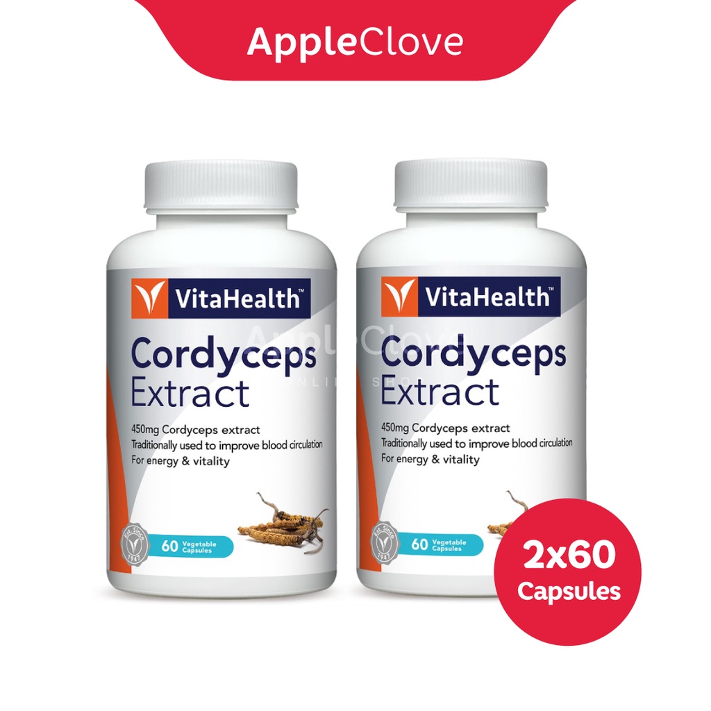 VITAHEALTH CORDYCEPS EXTRACT 450MG 60s Vegetable capsules | Shopee Malaysia