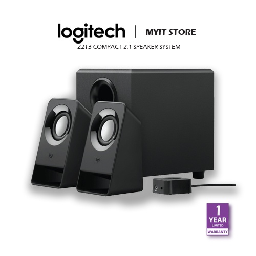 Logitech Z213 Compact PC Multimedia, Computer/TV/Smartphone/Tablet ...
