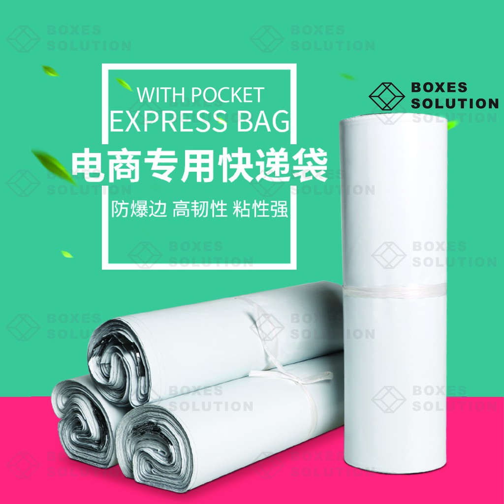 AVAILABLE NOW IN IPOH!! White Courier Bag Postage Parcel Bag WITH ...