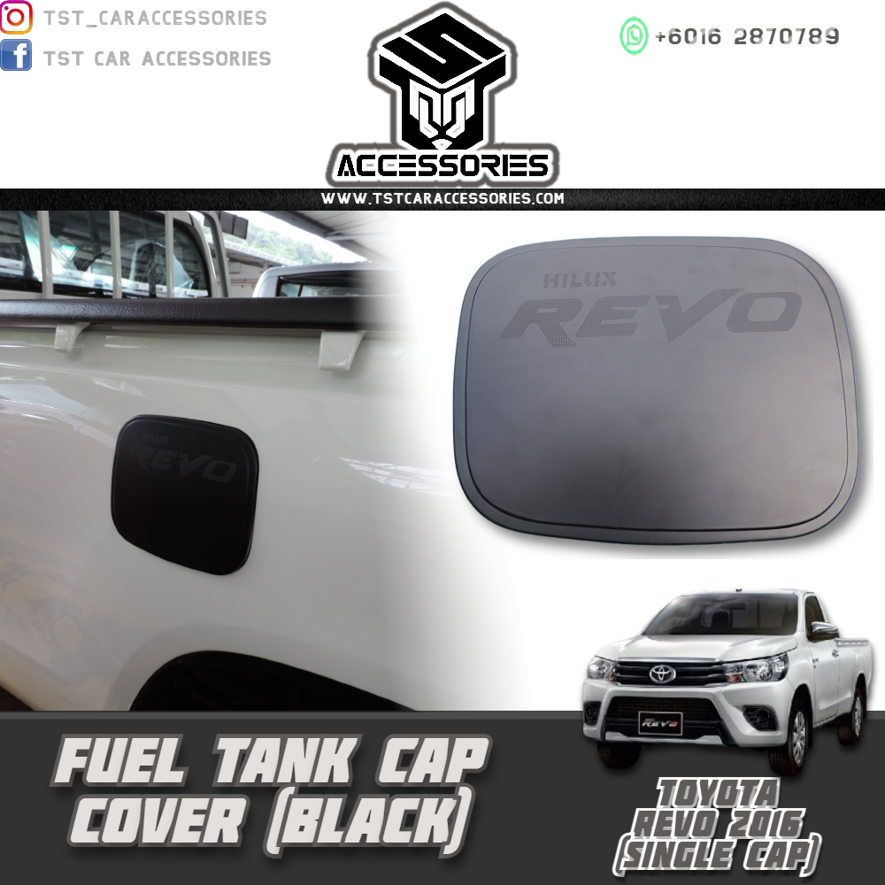 TOYOTA REVO 2016 SINGLE CAB FUEL TANK CAP COVER (BLACK) | Shopee Malaysia