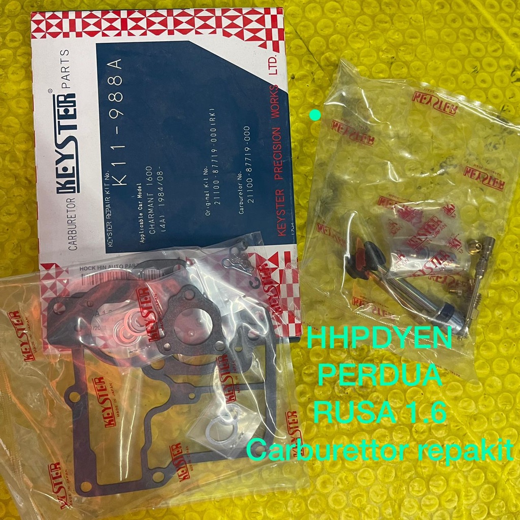 PERODUA RUSA 1.6 CARBURETOR REPAIR KIT (1BOX) READY STOCK !!! | Shopee ...