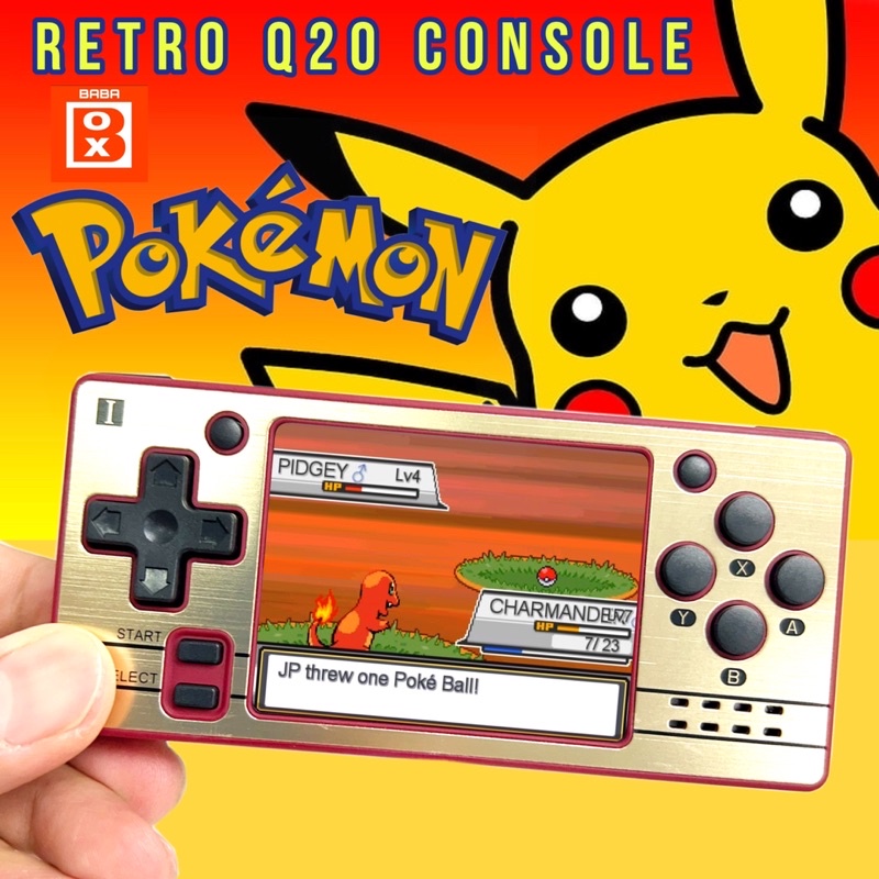 Pokémon games retro handheld portable Gameboy Nintendo powkiddy Q20 ...