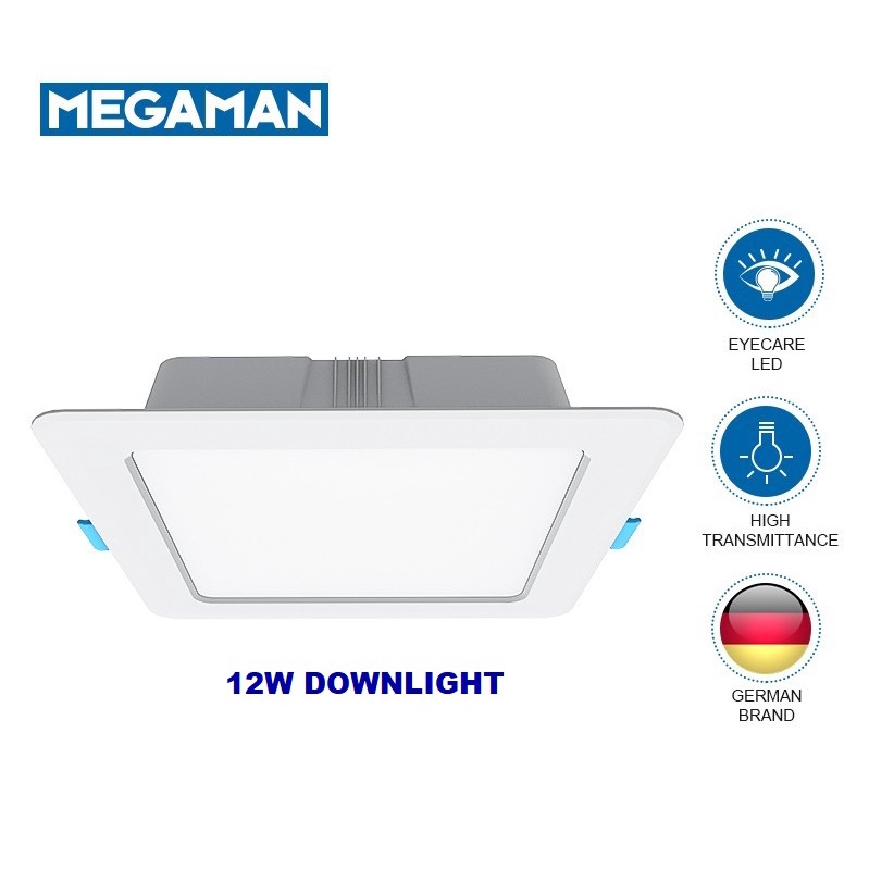 Megaman 12W 5" LED Downlight Square Recessed (3000K-Warmwhite/4000K ...