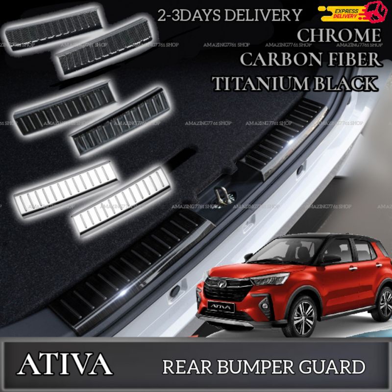 AMAZING PERODUA ATIVA CAR REAR BUMPER GUARD SILL PLATE PROTECTOR REAR ...