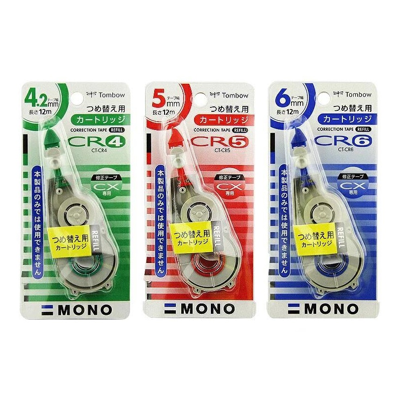 TOMBOW Dragonfly MONO CT-CR Series Large Capacity Replacement Strap Inner 12M Long (CT-CX ...