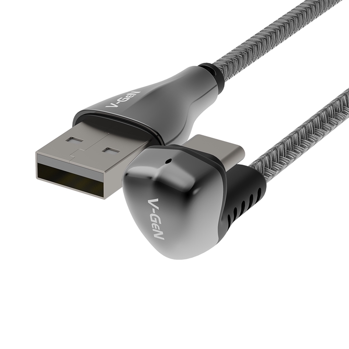 Fast Charging Type-C Gaming Data Cable L-Shape V-GeN Quick Charge 3.0 ...