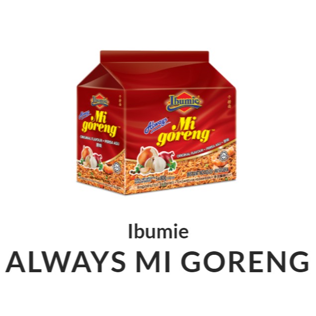Ibumie Always Mi Goreng Asli 1bag X 5'S x 80g | Shopee Malaysia