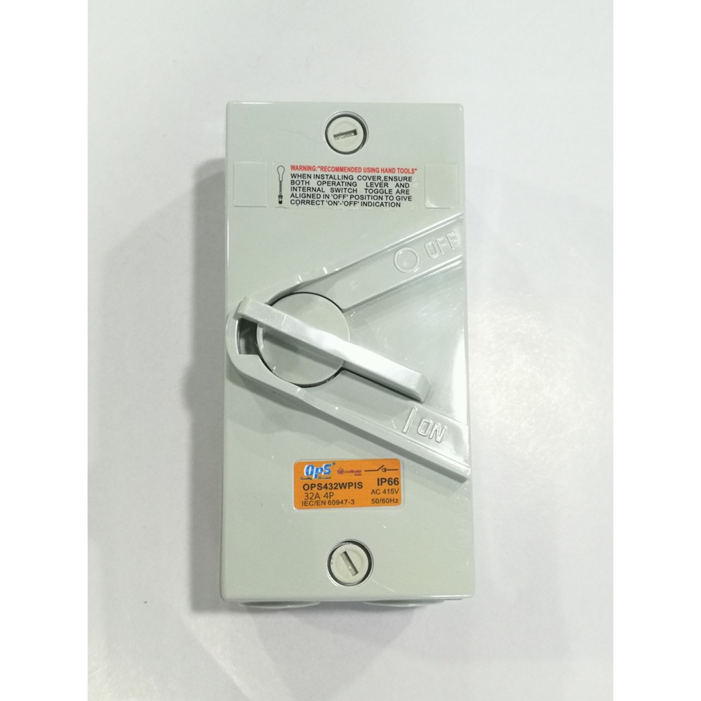 OPS 32AMP 4 Pole Weather Protected Switch Isolator (ccellente Italia ...
