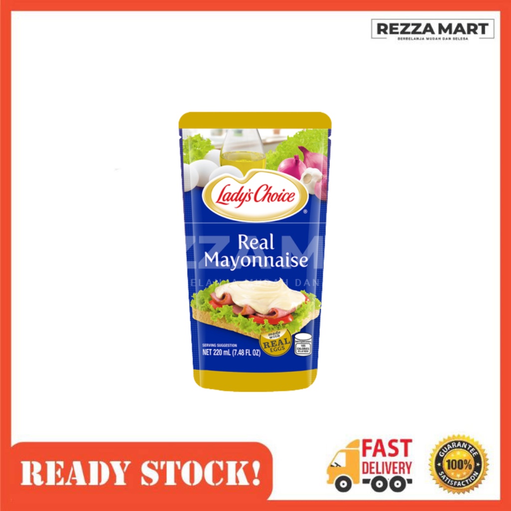 Lady's Choice Mayonnaise Pack / Pek Mayonis Sebenar [220ML] | Shopee ...