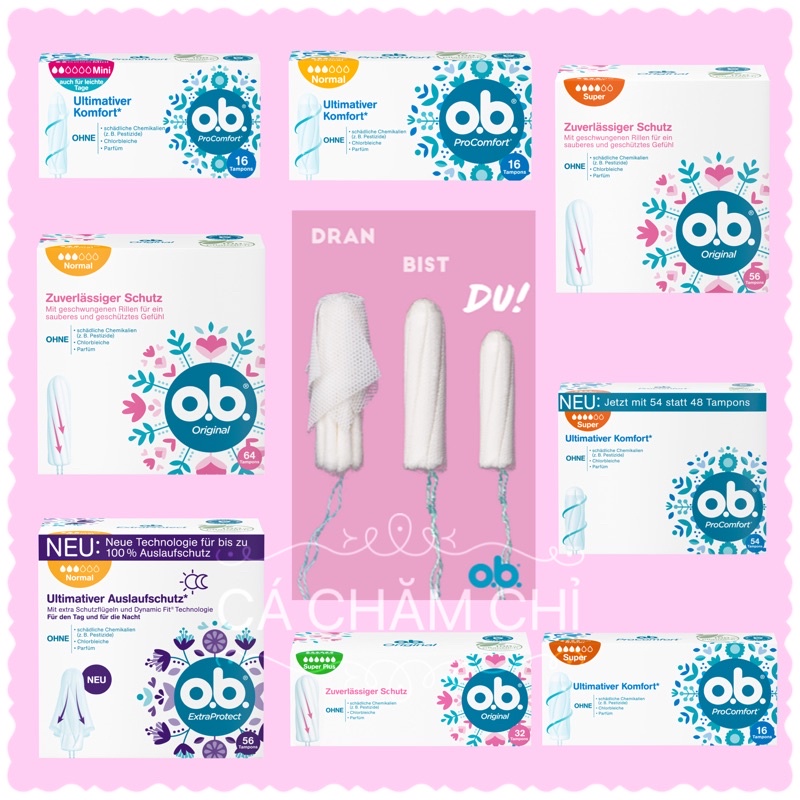 Latest model of OB German premium tampons in all sizes - Latest Date ...