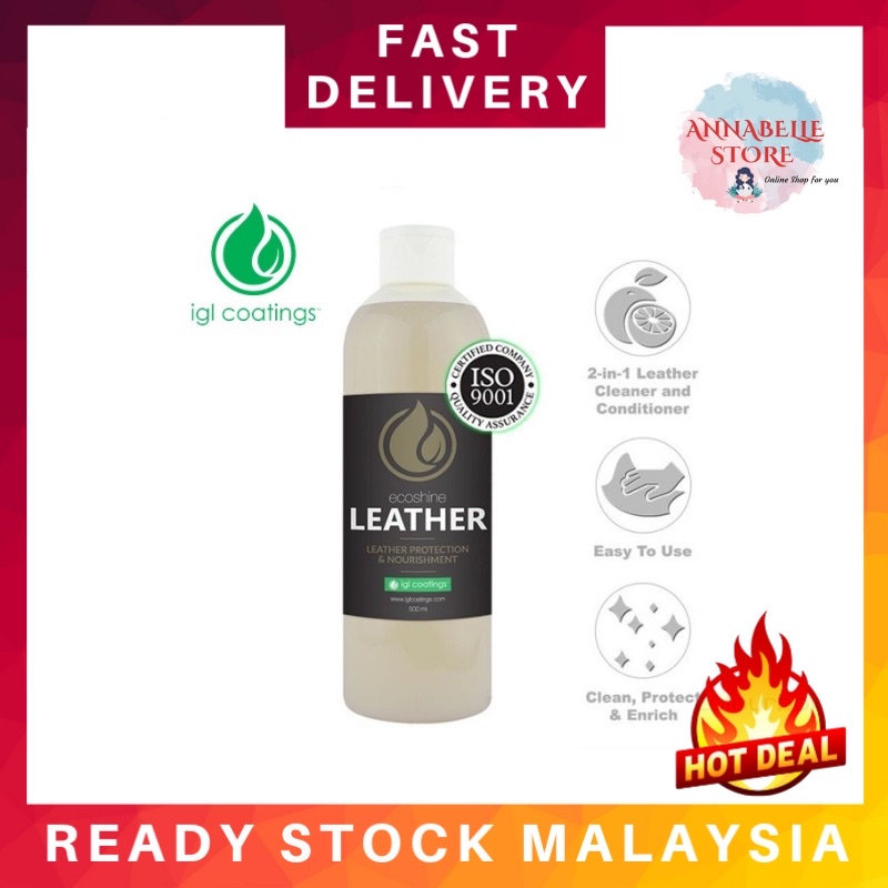 IGL Coatings Ecoshine Leather - Car Leather Seat 2-in-1 Cleaner ...