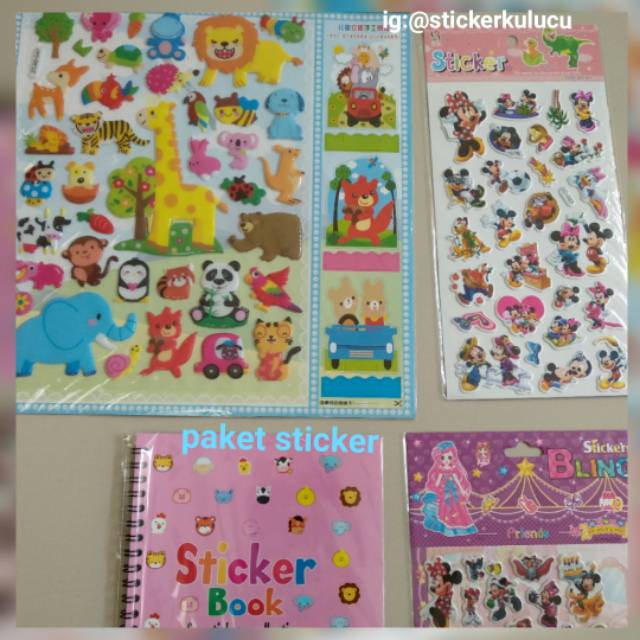 Sticker And sticker book Package | Shopee Malaysia
