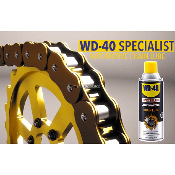 WD-40 Specialist Automotive Chain Lube 360ml Restock ! | Shopee Malaysia
